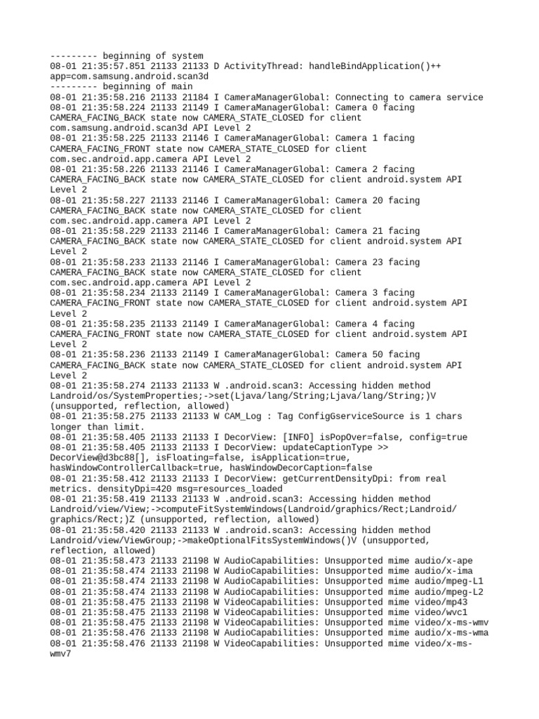 Logcat | PDF | Android (Operating System) | Computer Science