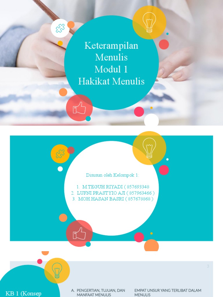 Presentasi Kelompok 1 Keterampilan Menulis | PDF