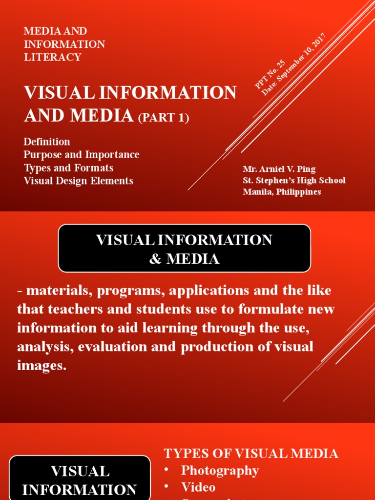MIL 13 Visual Information and Media Part 1 | PDF | Infographics ...