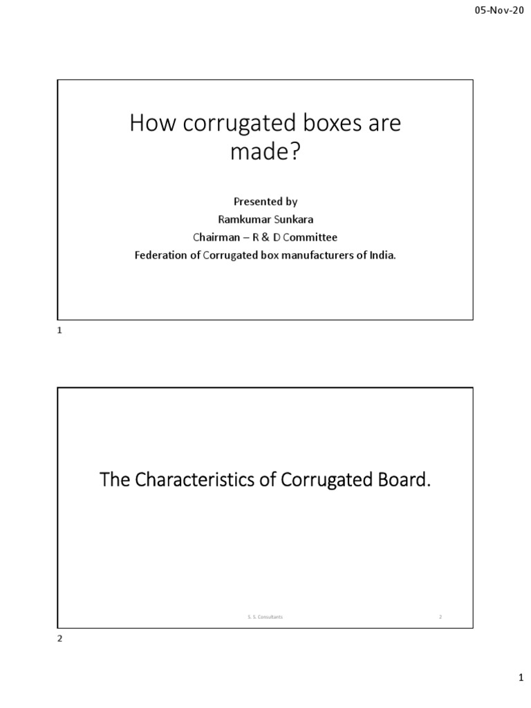 Chapter 3 How Corrugated Boxes Are Made Pdf Adhesive Starch