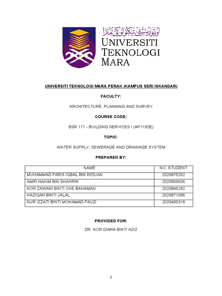 BSR 171 Report Assignment 1 | PDF
