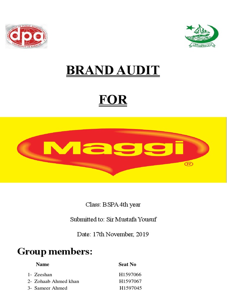 Brand Audit Report Maggi PDF | PDF