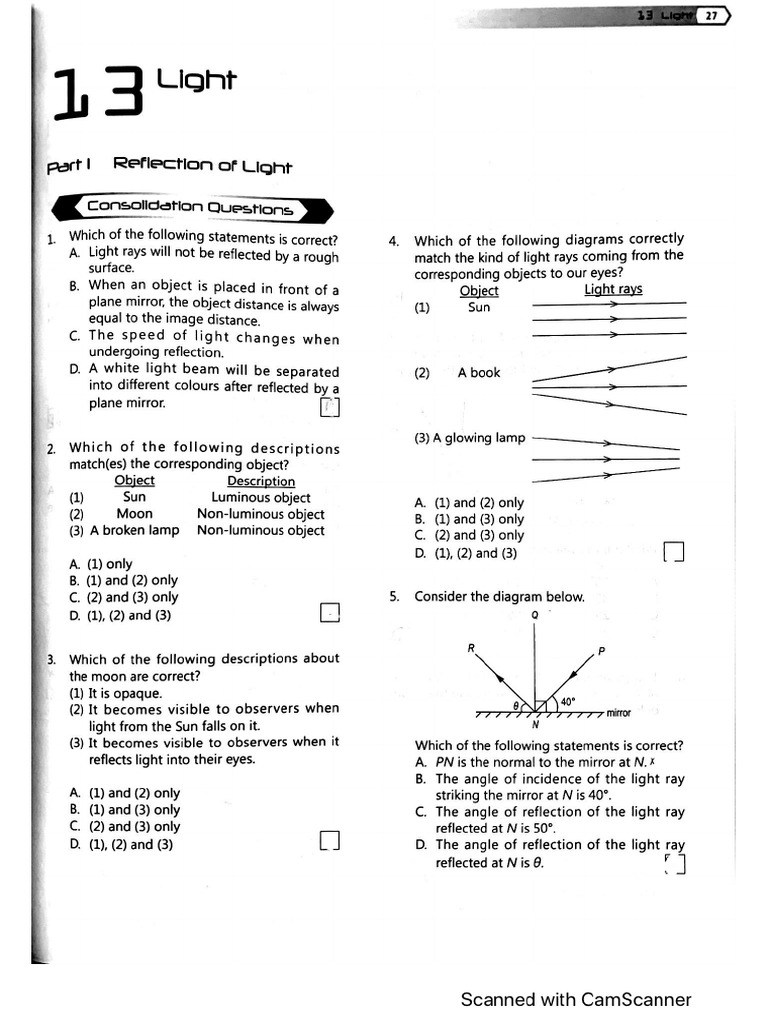 Aristo Physics F.3 Light | PDF