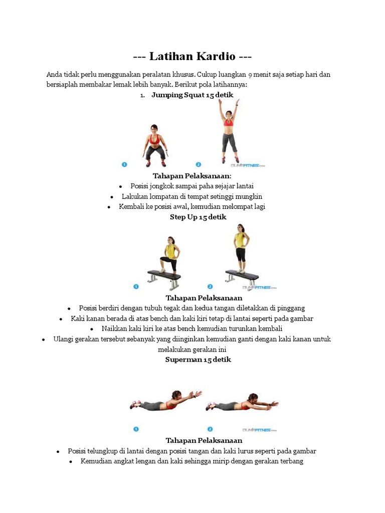 Latihan Kardio Merupakan Latihan Terbaik Untuk Memaksimalkan Pembakaran Lemak Tubuh | PDF