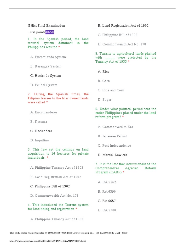 Final Examination | PDF | Taxes | Indirect Tax