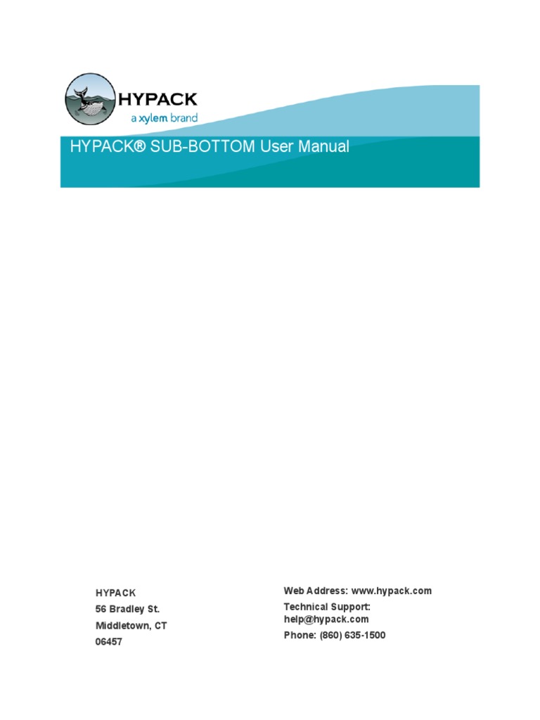 Hypack Sub Bottom User Manual | PDF | Tide | Computer File