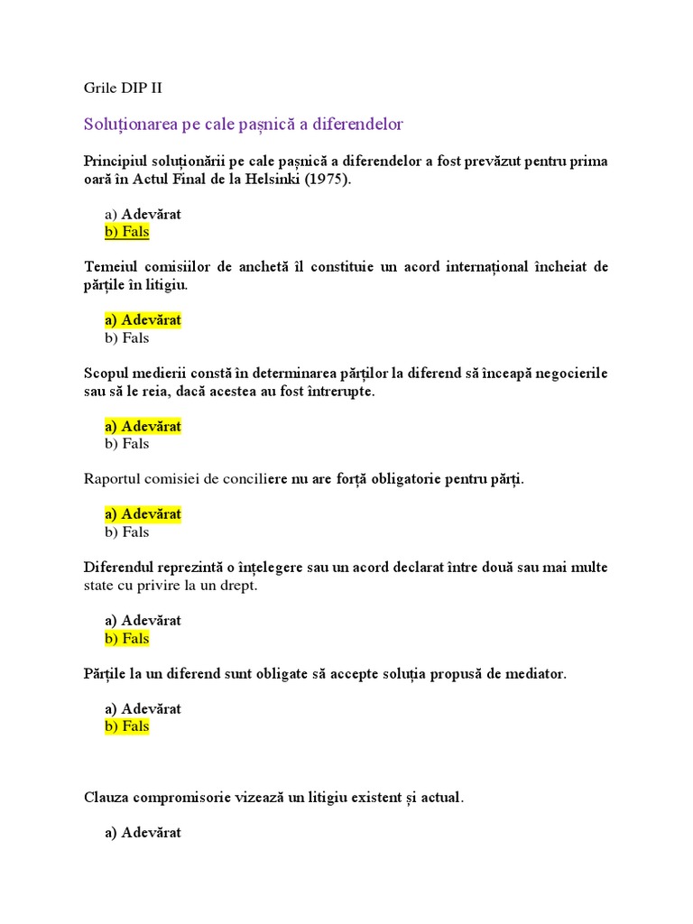 Grile DIP II PDF | PDF