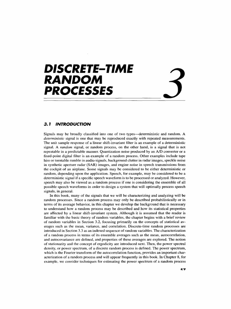 Monson H. Hayes - Statistical Digital Signal Processing and Modeling-John Wiley & Sons (1996) | PDF