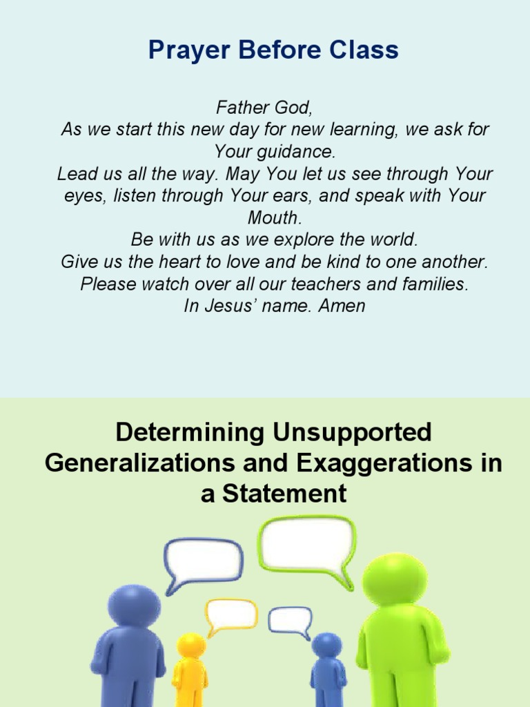 Identifying Unsupported Generalizations | PDF