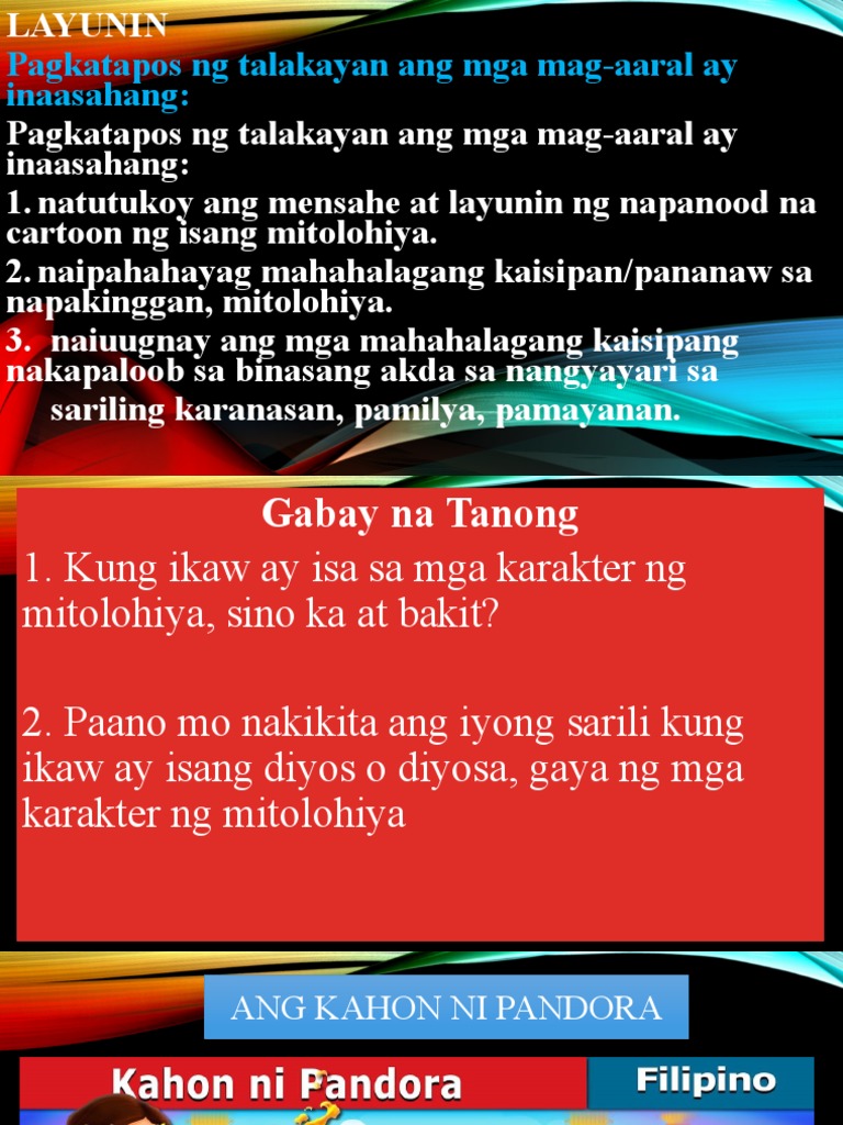 Ang Kahon Ni Pandora | PDF