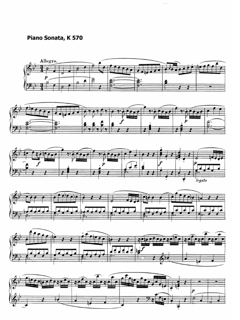 IMSLP00228-Mozart - Piano Sonata, K 570-1 | PDF