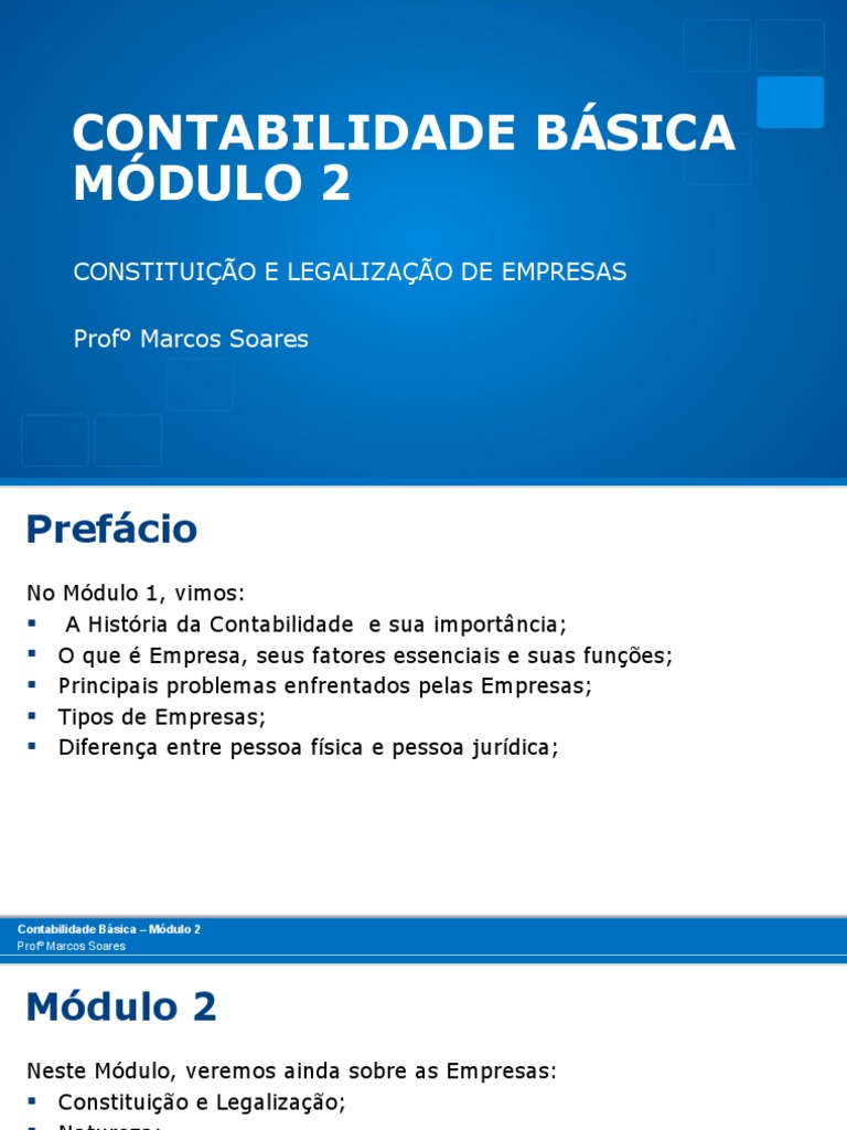Contabilidade Básica - Módulo 2 | PDF