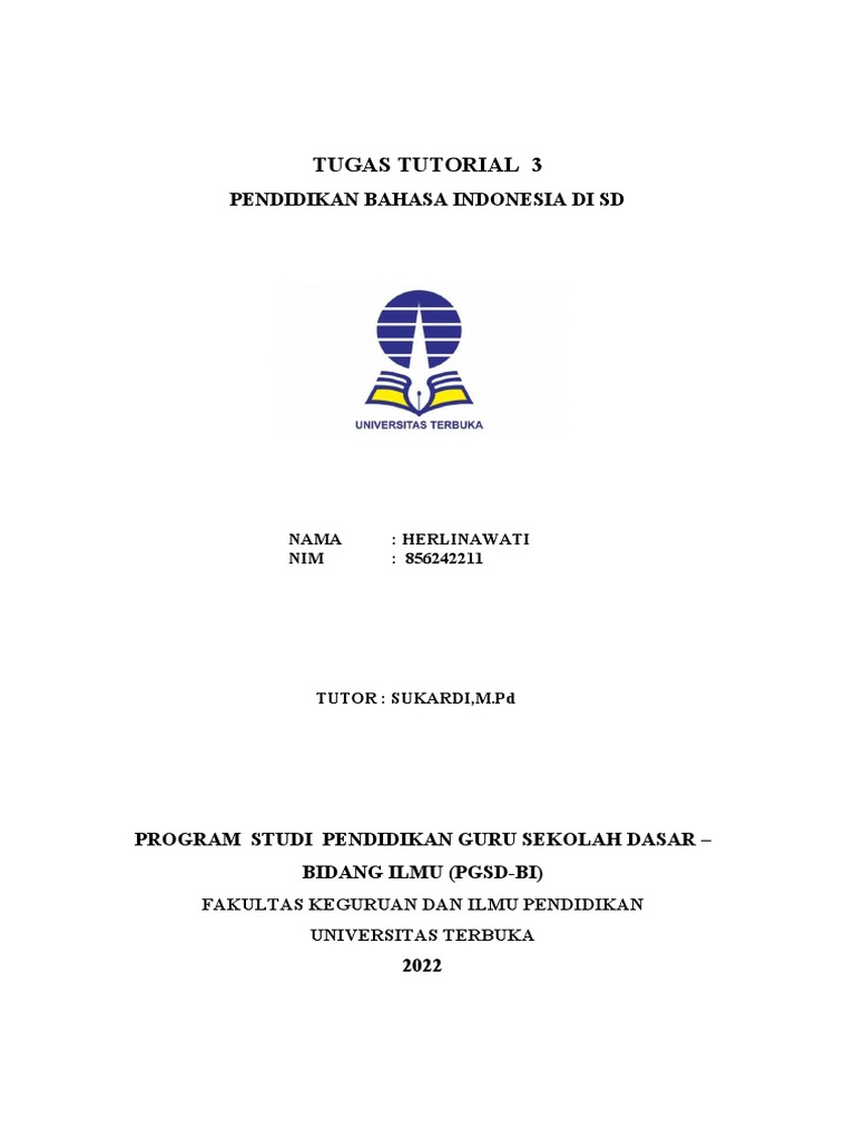 Tugas Tutorial 3 PDGK 4204 Bi | PDF