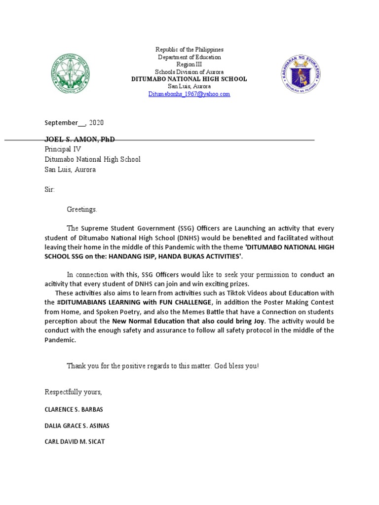 SSG Activity Proposal | PDF