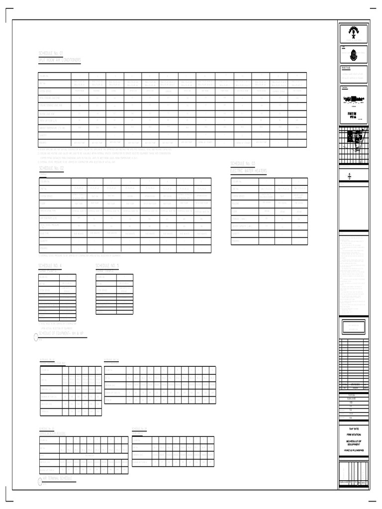 Schedule No. 01 Split Room Air Conditioners: Schedule of Equipment-Mh ...