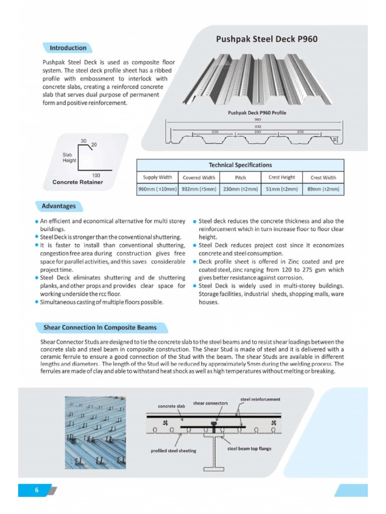 Decking Sheet Properties | PDF