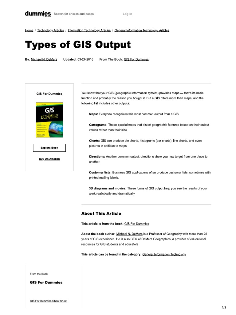 Anushka Gis Types of Output | PDF
