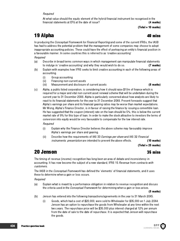 IFRS 15 Revenue Recognition for Construction Contracts | PDF ...