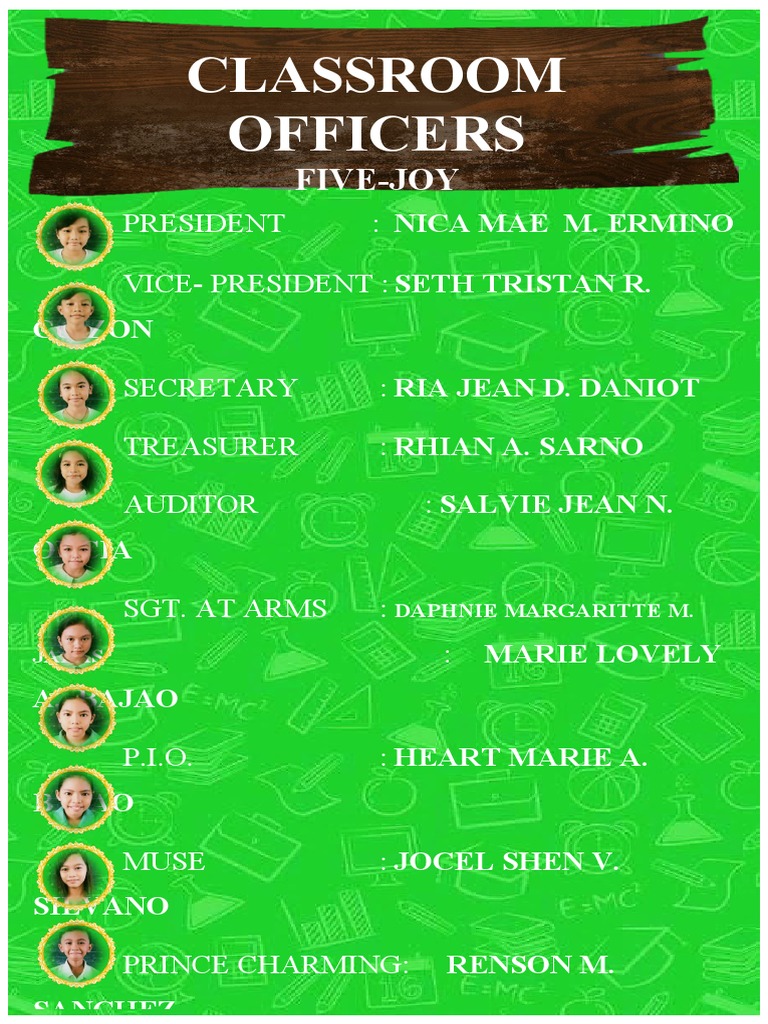 Classroom Officers | PDF | Social Science | Art