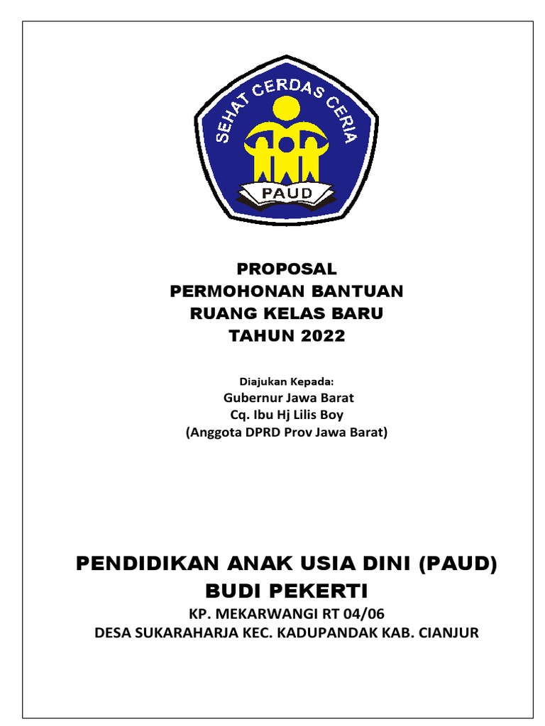 J Pps Proposal RKB Paud Budi Pekerti | PDF
