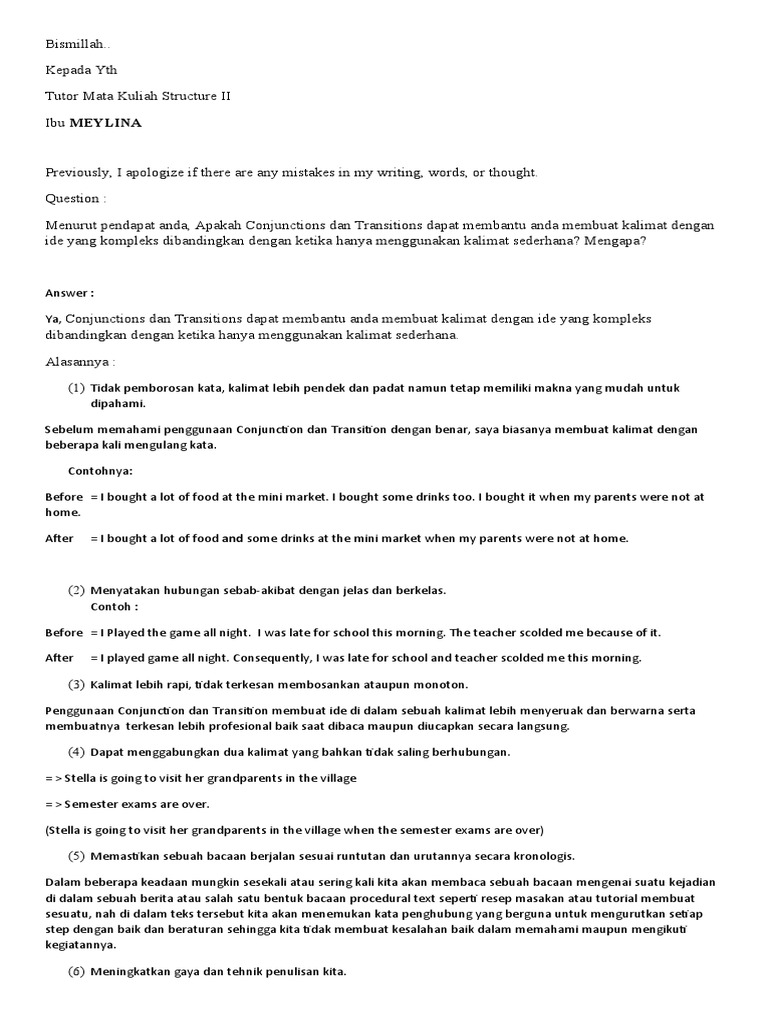 Structure II Dis.1 | PDF