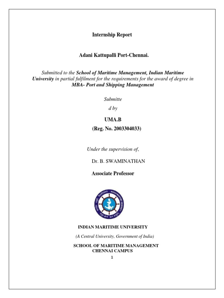 Internship Report Model 22 Pdf