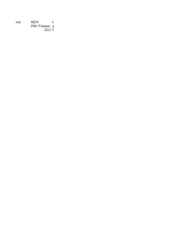 2022 Budget Proposal (BP) Forms M204 | PDF | Containerization | Loans