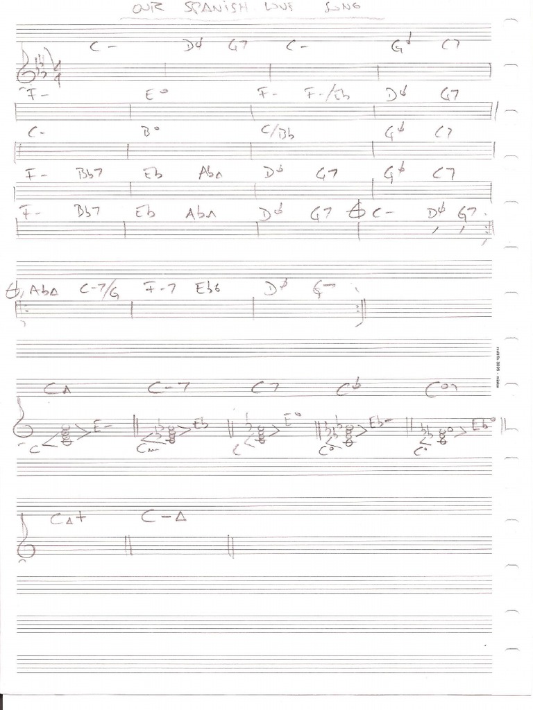 Our Spanish Love Song | PDF