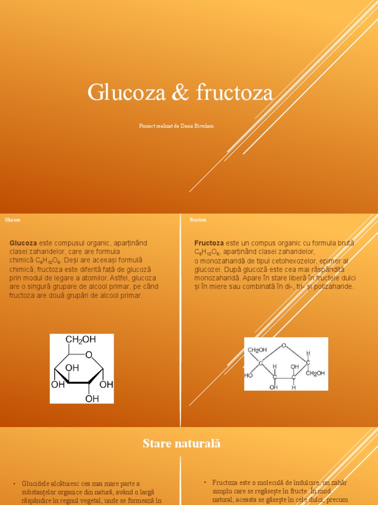 Glucoza & Fructoza | PDF