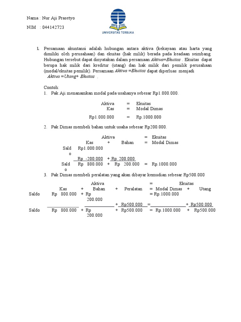 Tugas 1 Pengantar Akuntansi Pdf