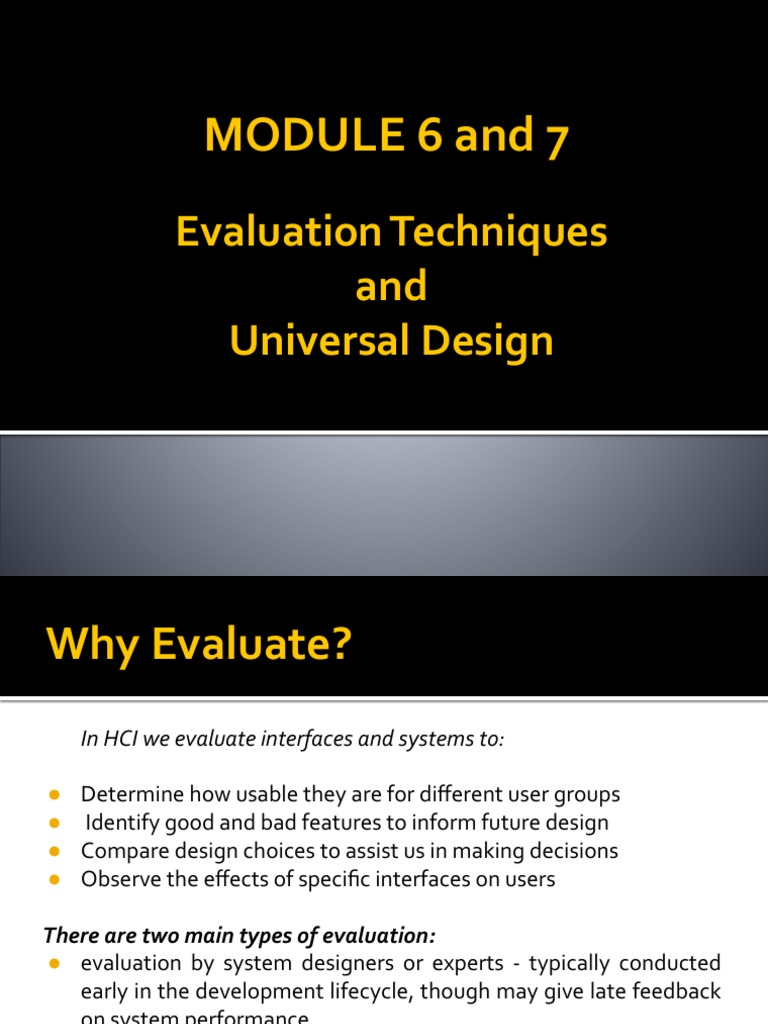 Universal Design Principles in HCI | PDF | Usability | Experiment