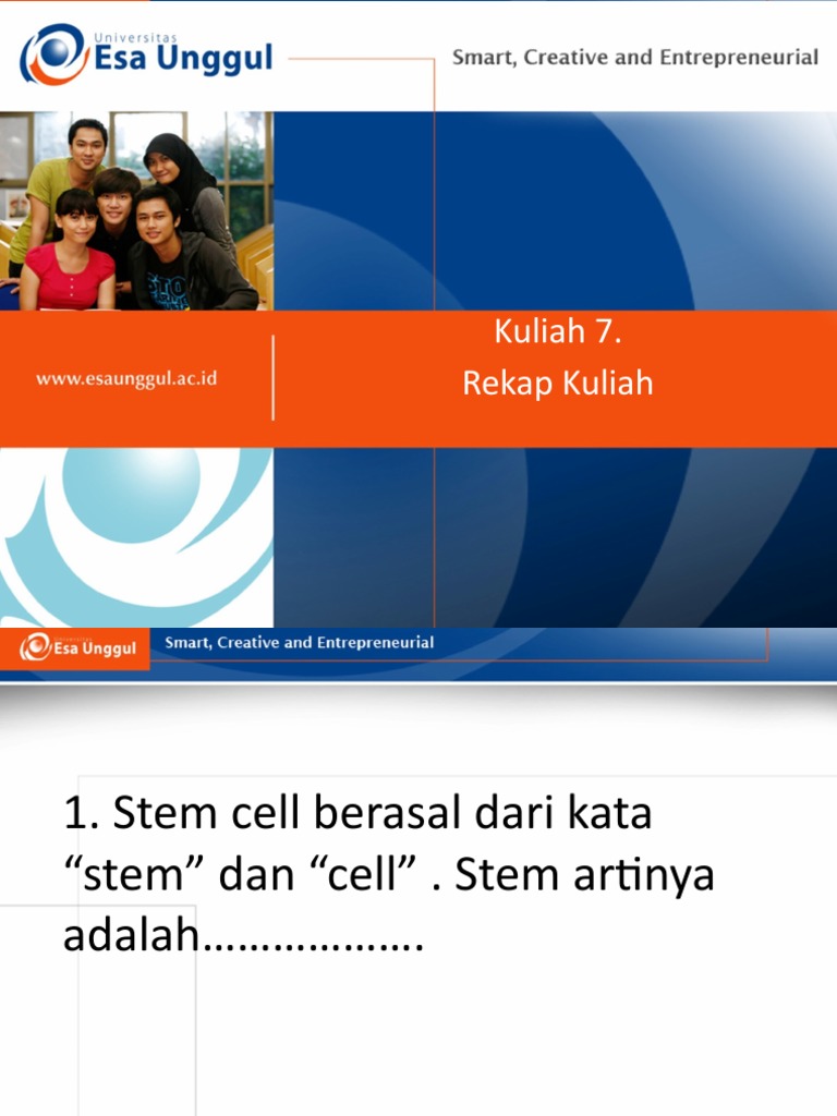 UEU Stem Cell 7 | PDF | Kesehatan Holistik | Sains & Matematika