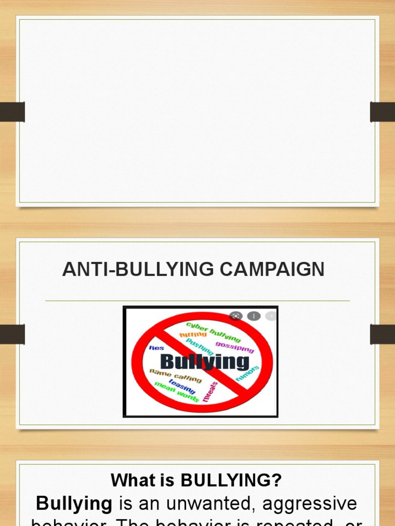 Anti Bullying Campaign | PDF