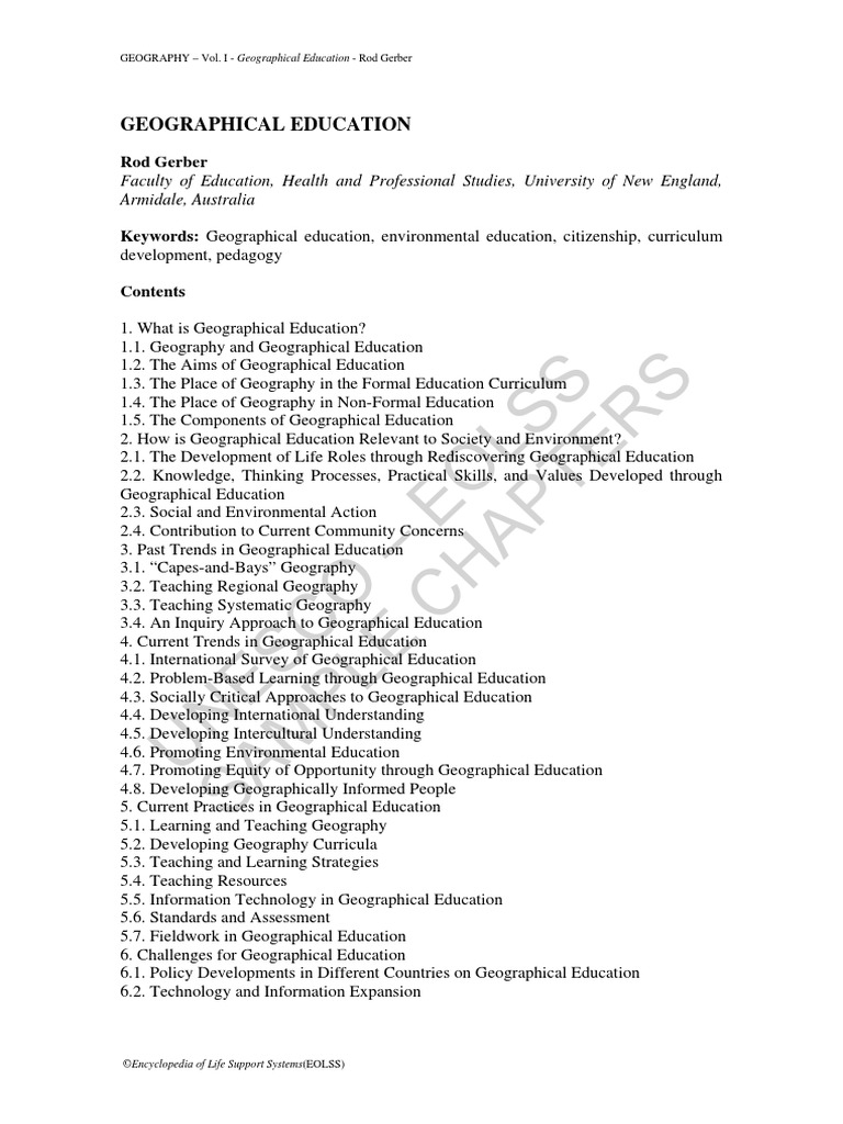 Geographical Thought | PDF