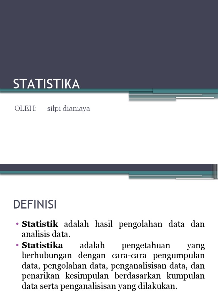 Power Point Presentasi Statistika - Dist | PDF