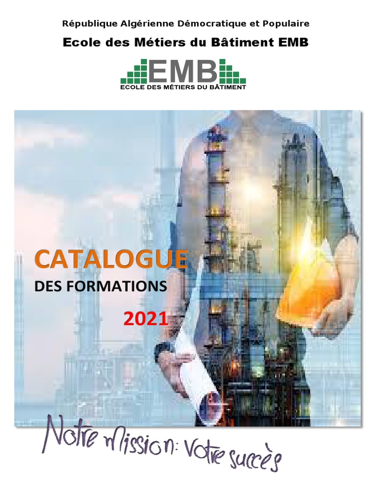 Formations à l'Ecole des Métiers du Bâtiment | PDF