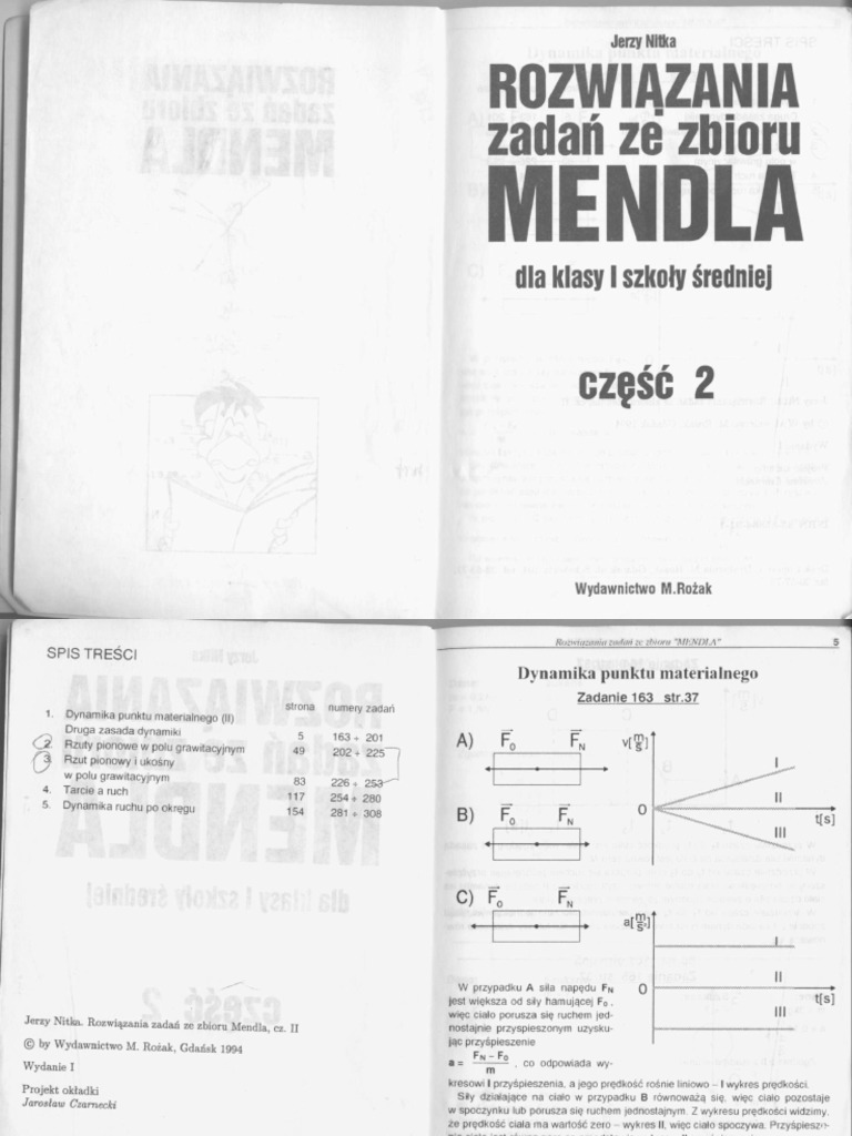 Rozwiązania Zadań Ze Zbioru 'Mendla' Cz. 2 | PDF