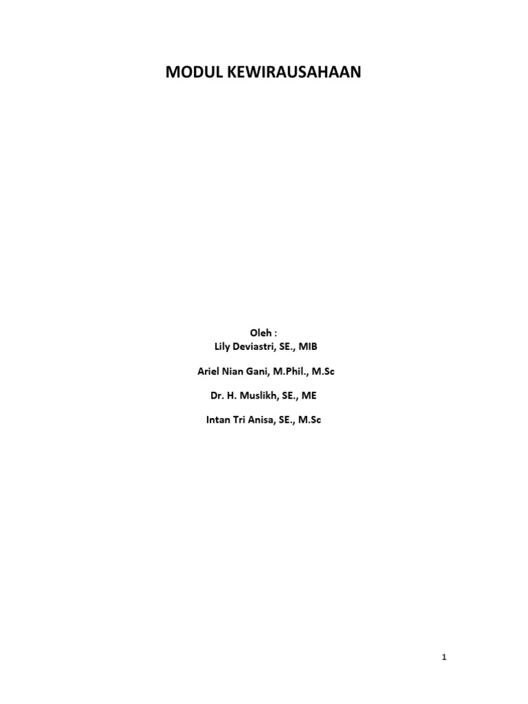 Modul KWU 27.01.2021 | PDF | Bisnis