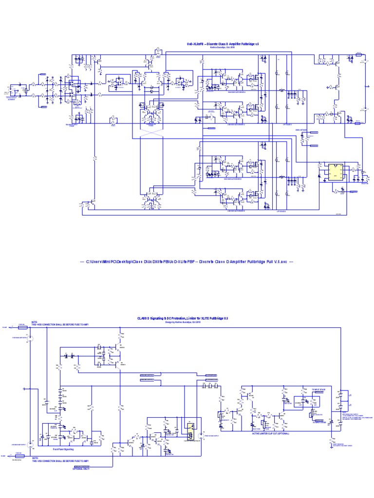 UcD-XLiteFBF - Discrete Class D Amplifier Fullbridge Full v.5 | PDF | Electrical Engineering ...