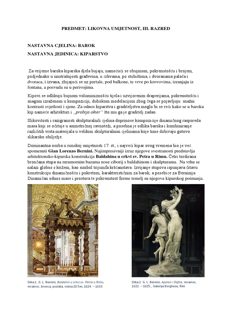 Likovna Umjetnost Treći Razred | PDF