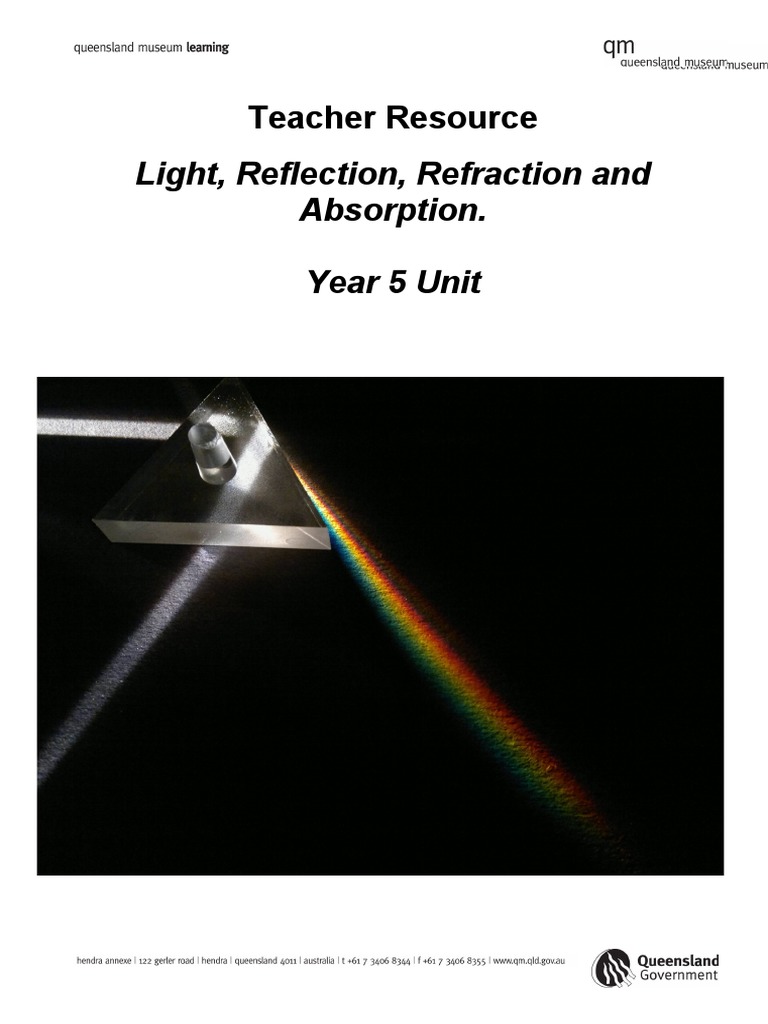 Light Unit Teacher Resource | Download Free PDF | Reflection (Physics) | Mirror