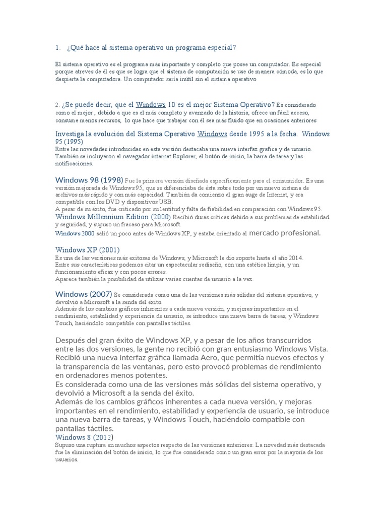 La evolución del sistema operativo Windows a través de los años: de Windows 95 a Windows 10 ...