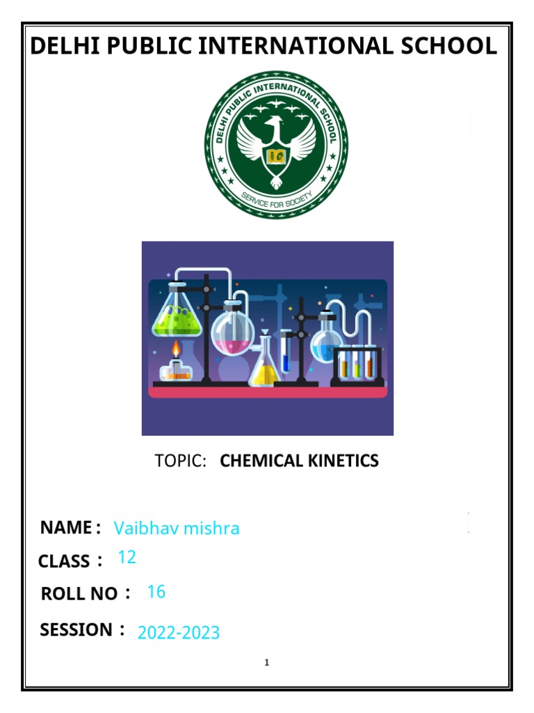 Chemical Kinetics Project of Class 12th - Edited | PDF
