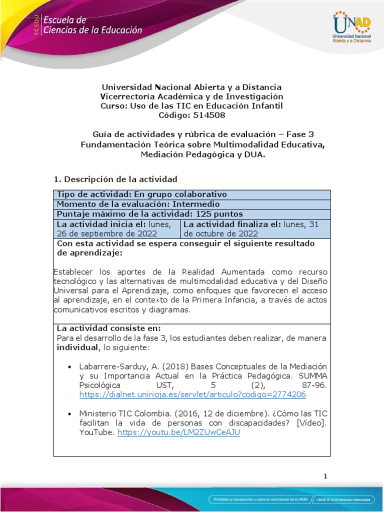 Guía de Actividades y Rúbrica de Evaluación - Unidad 2 - Fase 3 - Fundamentación Teórica Sobre ...