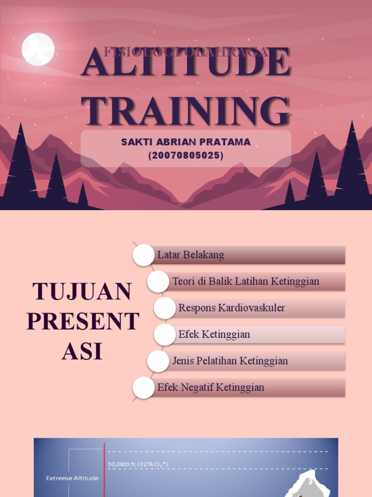 Sakti Abrian Pratama - 20070805025 - Altitude Training | PDF