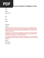 Show Cause Letter Template | PDF
