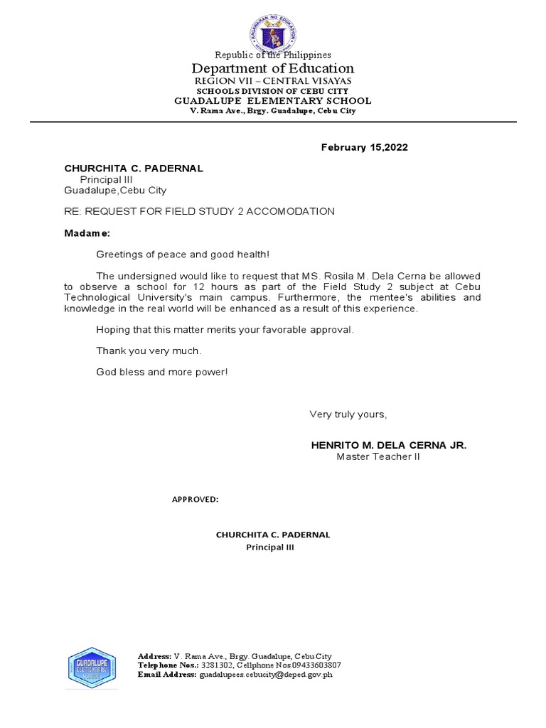 Request Letter (Rosila) | PDF