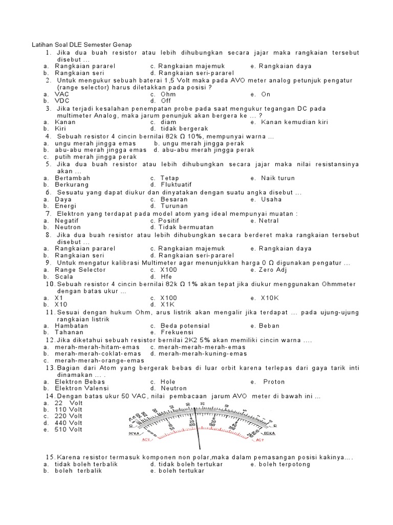 Latihan Soal DLE | PDF