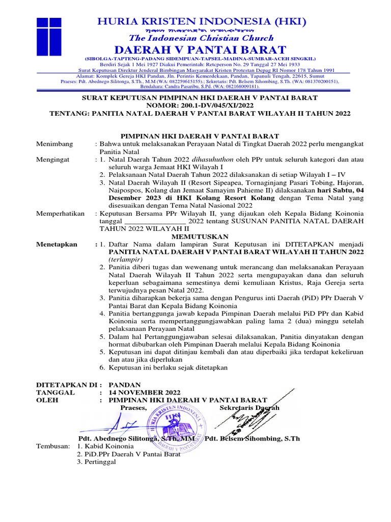 045 Sk Panitia Natal Ppr Wilayah Ii Pdf
