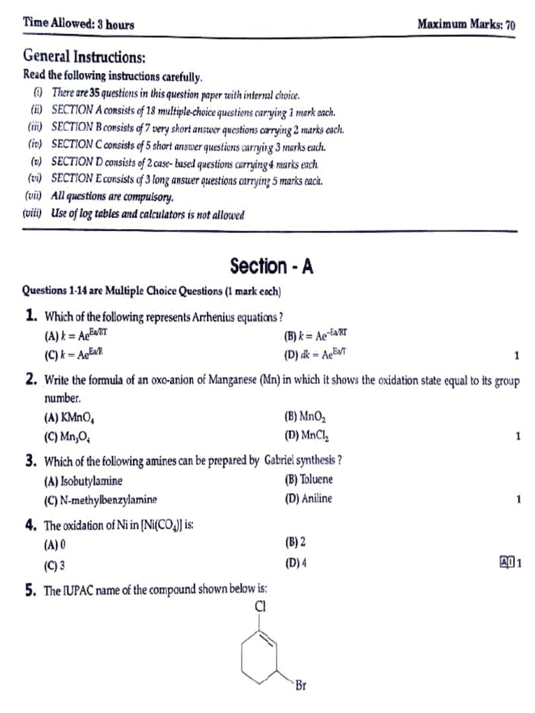 Chemistry Class 12 | PDF